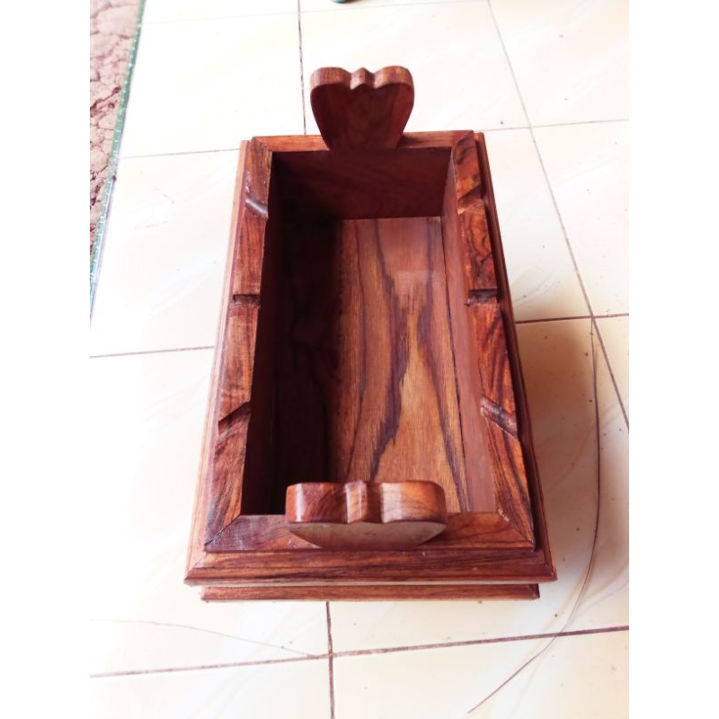 Jual Asbak besar kayu jati unik model kijing/makam | Shopee Indonesia