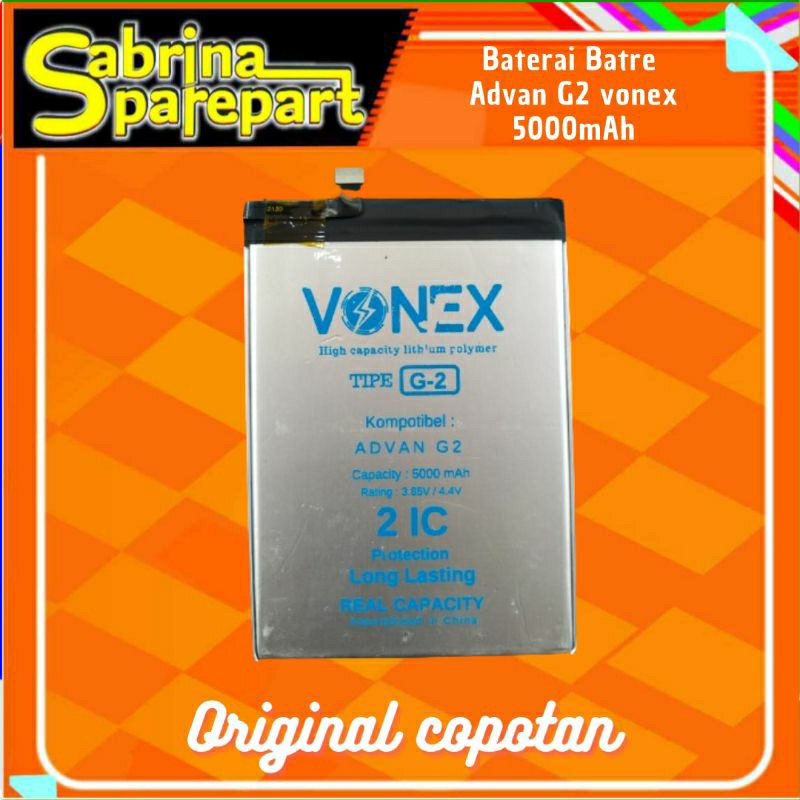 Jual Baterai Batre Advan G2 Vonex 5000 mAh | Shopee Indonesia