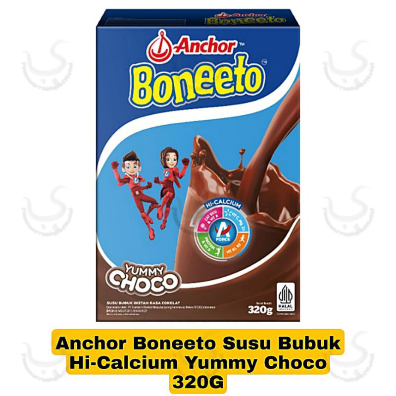 Jual Anchor Boneeto Susu Bubuk Hi-Calcium Yummy Choco 320G | Shopee ... Jual Anchor Boneeto Susu Bubuk Hi-Calcium Yummy Choco 320G | Shopee ...