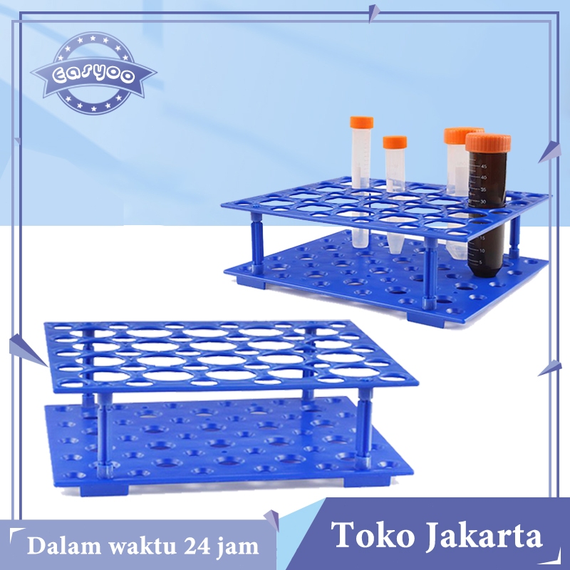 Jual Rak Tabung Reaksi Plastik Centrifuge Tube Rack 10ml/15ml Dan 50ml ...