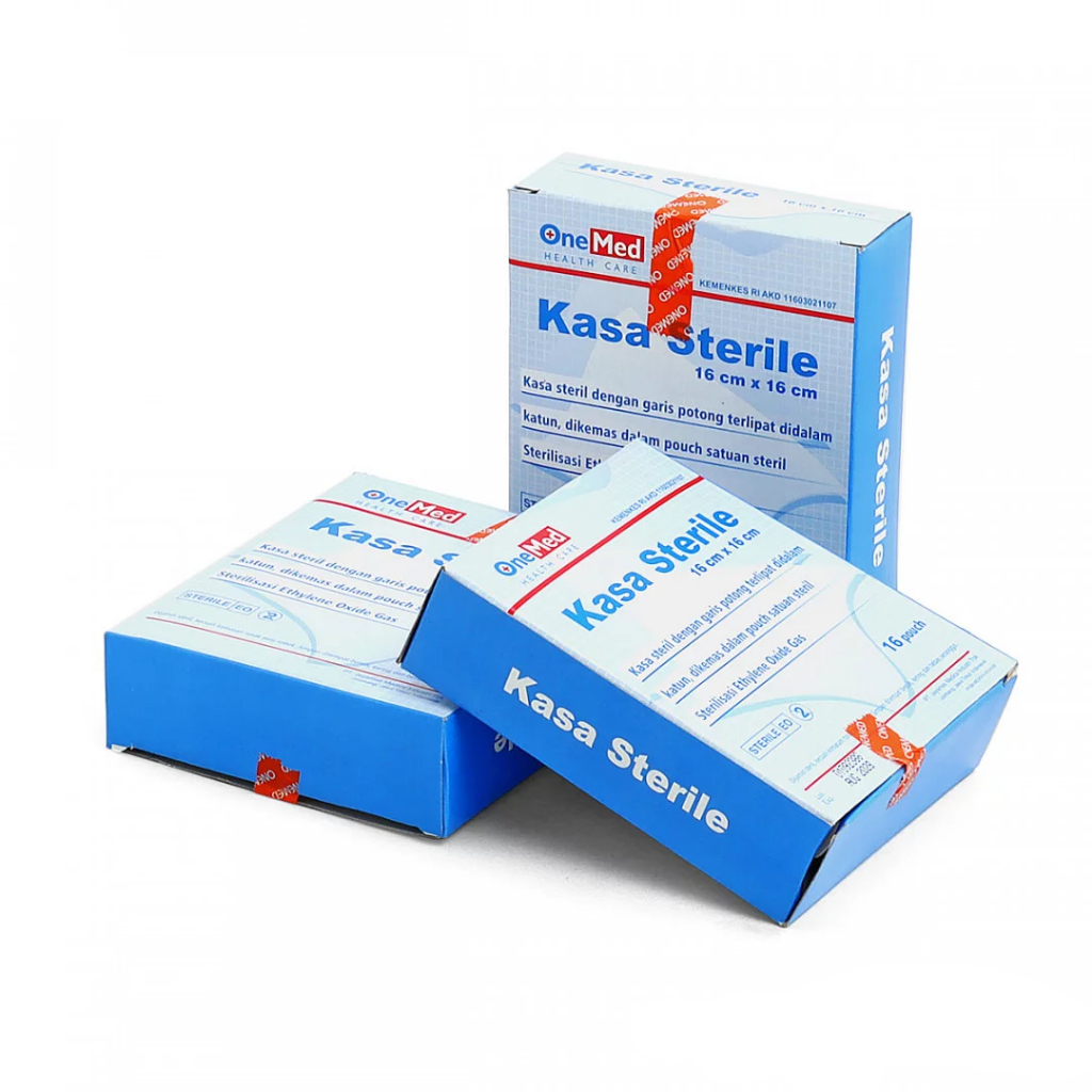 Jual Kasa Steril ONEMED 16x16cm Box isi 16 PCS / Kassa Steril Kotak ...