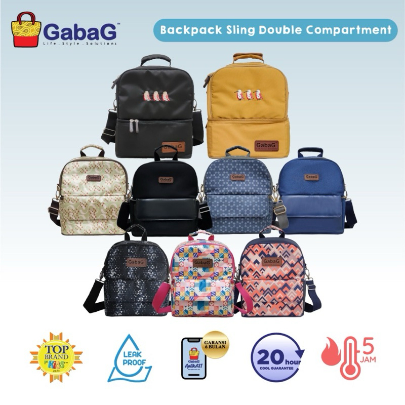 Jual GABAG - Tas Asi - Cooler Bag - Backpack Sling Double Compartment ...