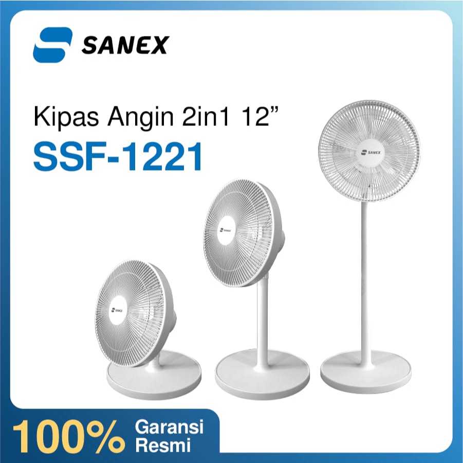 Jual STAND FAN SANEX 12 INCH 3IN1 SSF-1221 / KIPAS ANGIN BERDIRI SIWON ...
