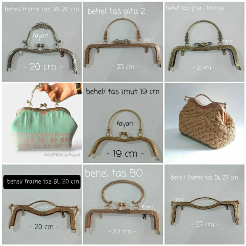 Jual Behel/ Frame Tas Mewah (model jahit) | Shopee Indonesia
