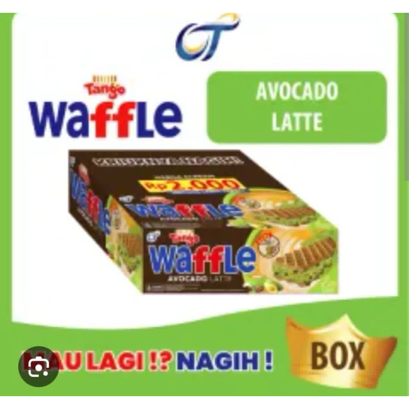 Jual Tango waffle avocado latte 25gram box | Shopee Indonesia