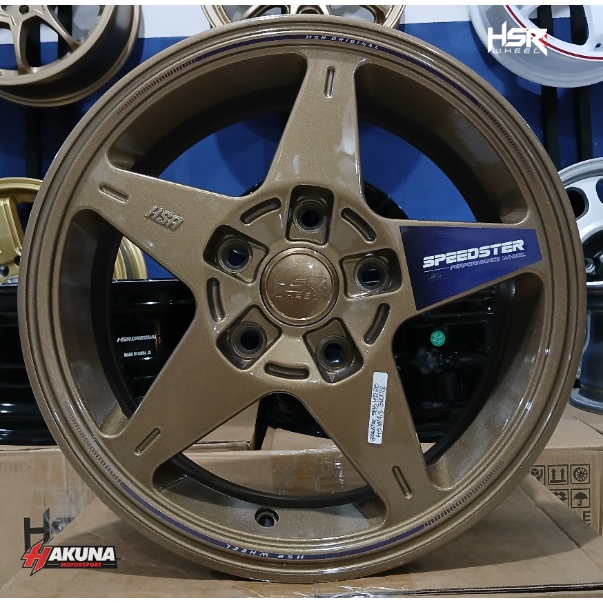 Jual Velg Mobil Racing R15 HSR SPEEDSTER Lebar 6,5 Pcd 5X114,3 Buat Grandmax,L300,Ertiga,Luxio ...