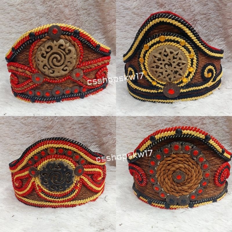 Jual TOPI MAHKOTA ADAT DAYAK LAKI LAKI DAYAK KULIT KAYU | Shopee Indonesia