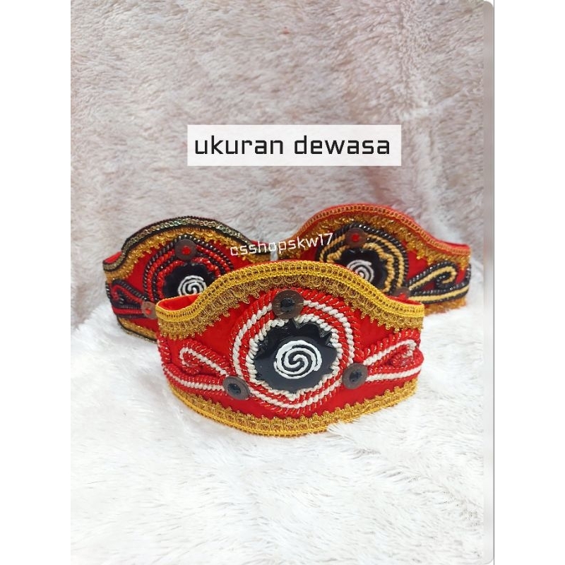 Jual TOPI KREASI DAYAK TOPI MAHKOTA DAYAK | Shopee Indonesia