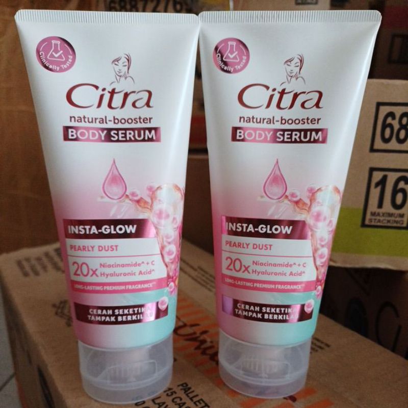 Jual Citra Body Serum PEARLY DUST INSTA GLOW 180 ML | Shopee Indonesia
