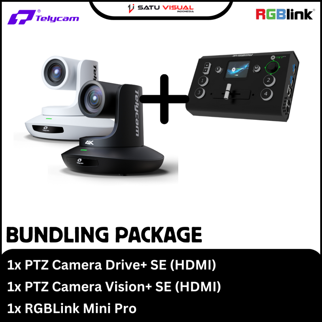 Jual Live Streaming Bundling - PTZ Vision+ SE (HDMI), PTZ Drive+ SE ...