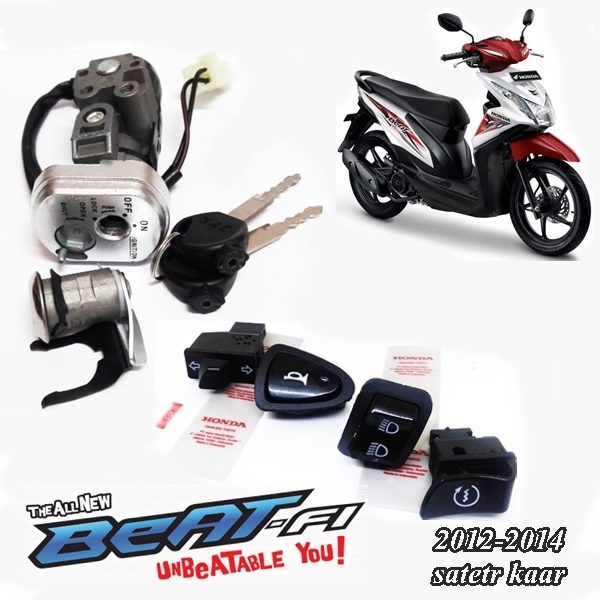 Jual Kunci Kontak Plus Jok Beat fi Injeksi 2012-2015 Komplit + Saklar ...