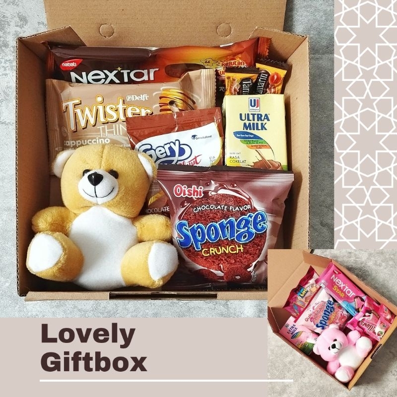 Jual Gift Box Boneka snack hampers ultah kado graduation annivesary Set ...