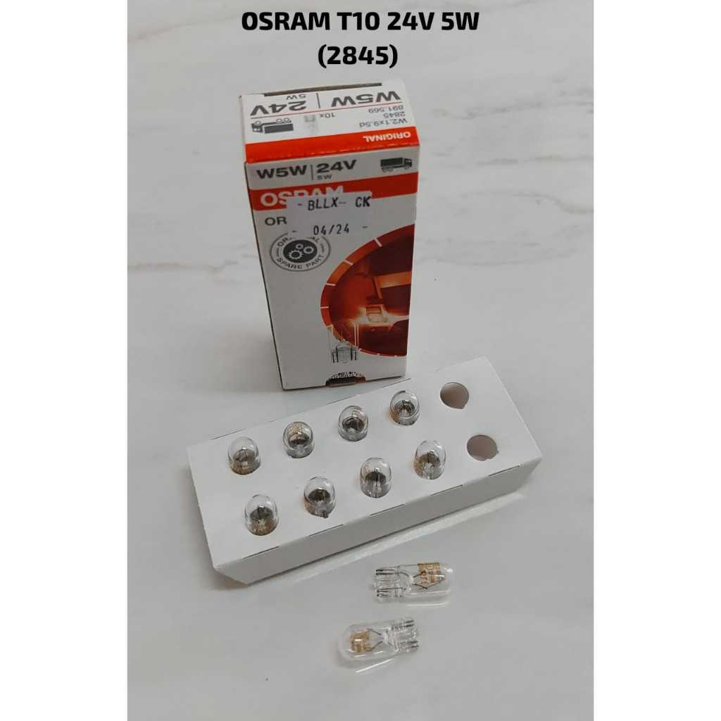 Jual DOP LAMPU OSRAM T10 24V 5W (2845) STANDARD LAMPU DASBOARD | Shopee ...