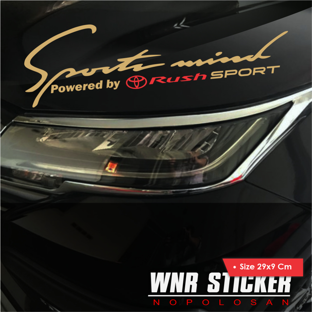 Jual Stiker Variasi Kap Mobil Toyota Rush Model Sport Mind | Shopee ...