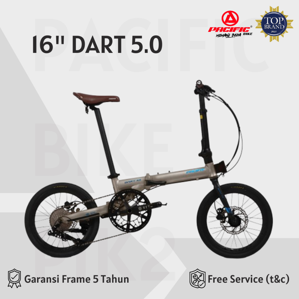 Jual Sepeda Lipat Pacific Size 16 DART 5.0 (11 Speed/Hydraulic) Folding Bike | Shopee Indonesia