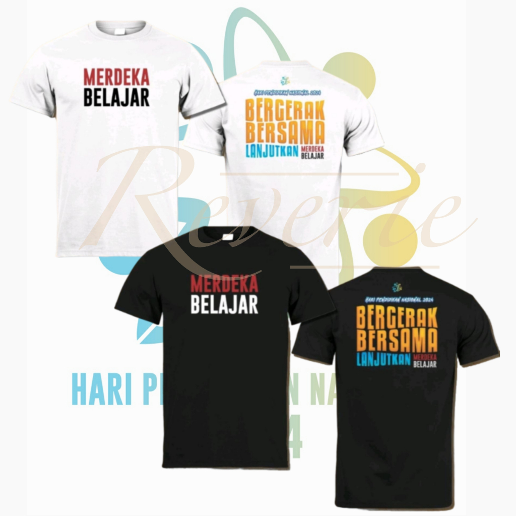 Jual KAOS BAJU MERDEKA BELAJAR BERGERAK BERSAMA TSHIRT SERAGAM HARI ...