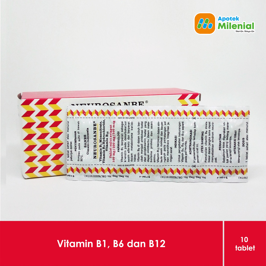 Jual Neurosanbe strip isi 10 tablet | Shopee Indonesia