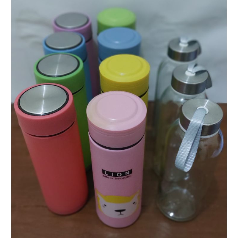 Jual TUMBLER dan BOX / BOTOL KACA / BOTOL MINUM 420 ML / BOX SOUVENIR ...