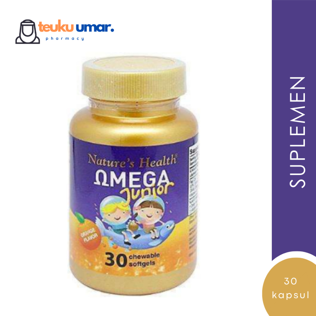 Jual [Vitamin Minyak Ikan] Nature's Health Omega Junior Isi 30 Chewable ...