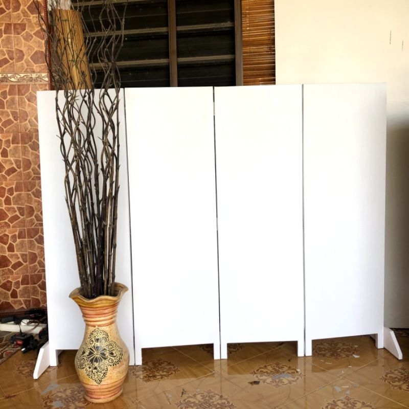 Jual pembatas ruangan tipe S4130 4 panel tinggi 130cm | Shopee Indonesia