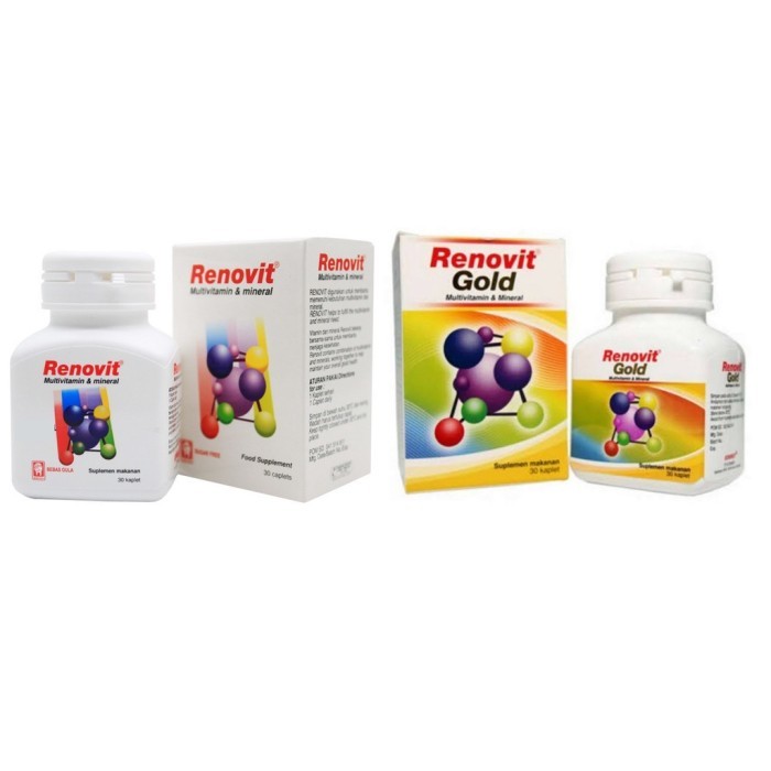 Jual RENOVIT GOLD - RENOVIT BOTOL Isi 30 Tablet - Multivitamin Dewasa ...