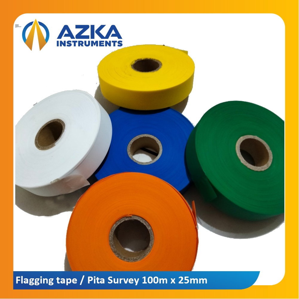Jual Flagging Tape Pita Survey 100m x 25mm / Pita Survey 100 meter ...