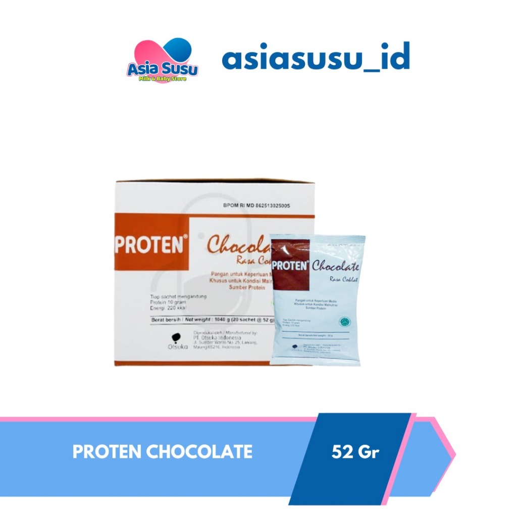 Jual PROTEN VANILA / COKLAT SACHET 52GR - SUSU KEDELAI TINGGI PROTEIN ...