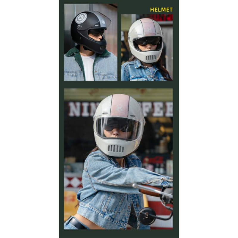 Jual helm retro bandit / helm full face dewasa / helm keren / helm ...