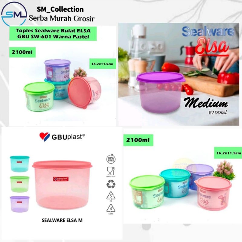 Jual Toples Snack/Toples Sayur/Toples Plastik/Toples GBU Elsa SW-601- SW 602 | Shopee Indonesia