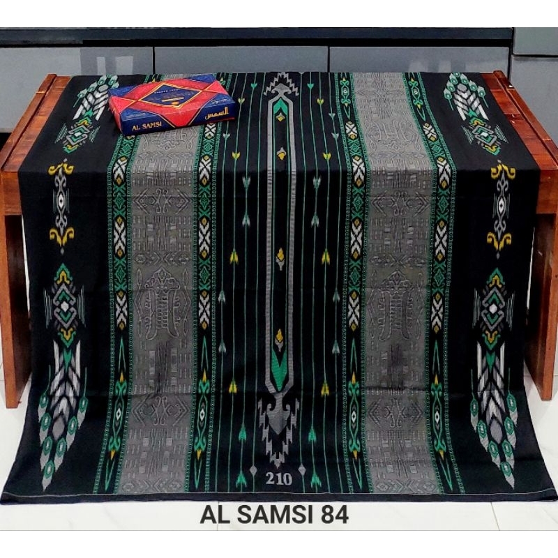 Jual SARUNG AL SAMSI MOTIP BHS BATIK BHS SGE BLACK SERIES (TERBARU ...