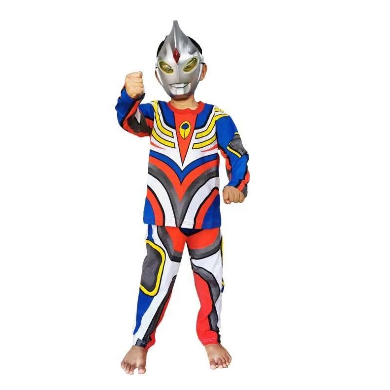 Jual KOSTUM BAJU ANAK ULTRAMEN SAGA FREE TOPENG ART H8C3 | Shopee Indonesia