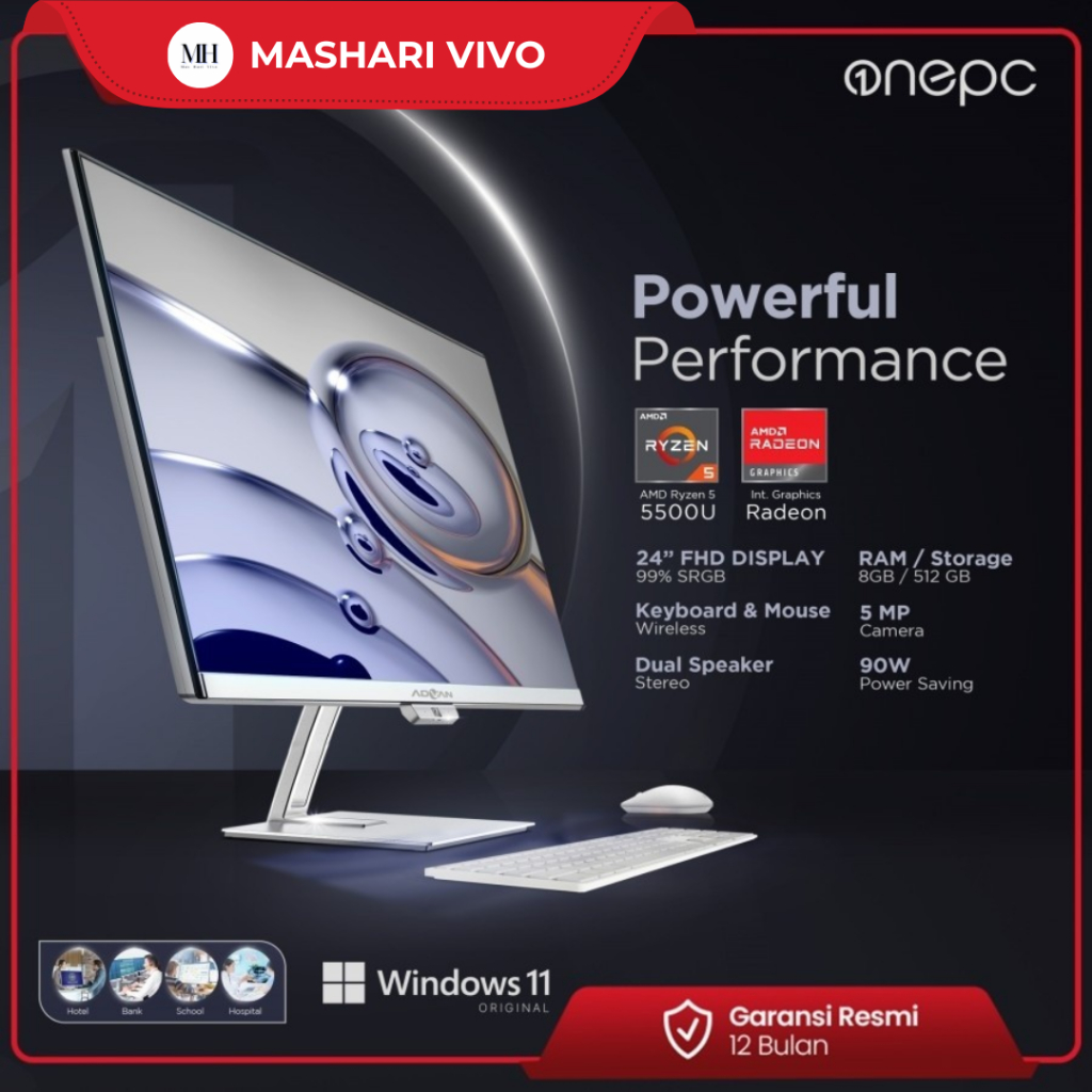 Jual Advan Force One All In One PC AIO OnePC AMD/INTEL | Ryzen 5 6600H ...