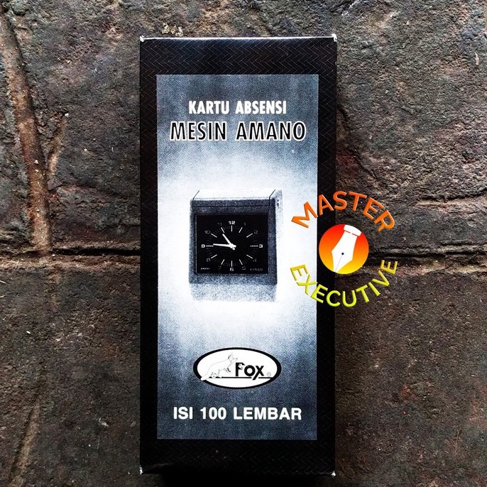 Jual 1212 sale Fox Kartu Absensi Mesin Amano Absen Card 1 Lembar untuk ...