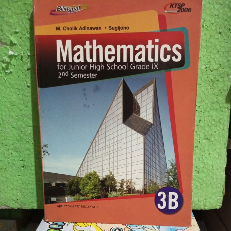 Jual Mathematics for junior high school Grade 3 B.semester 2( Bilingual ...