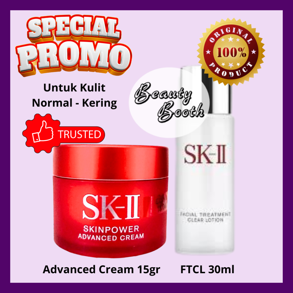 Jual SK-II Sk2 SKII FTCL 30ml + Skinpower Advanced Cream 15gr | Facial Treatment | Shopee Indonesia