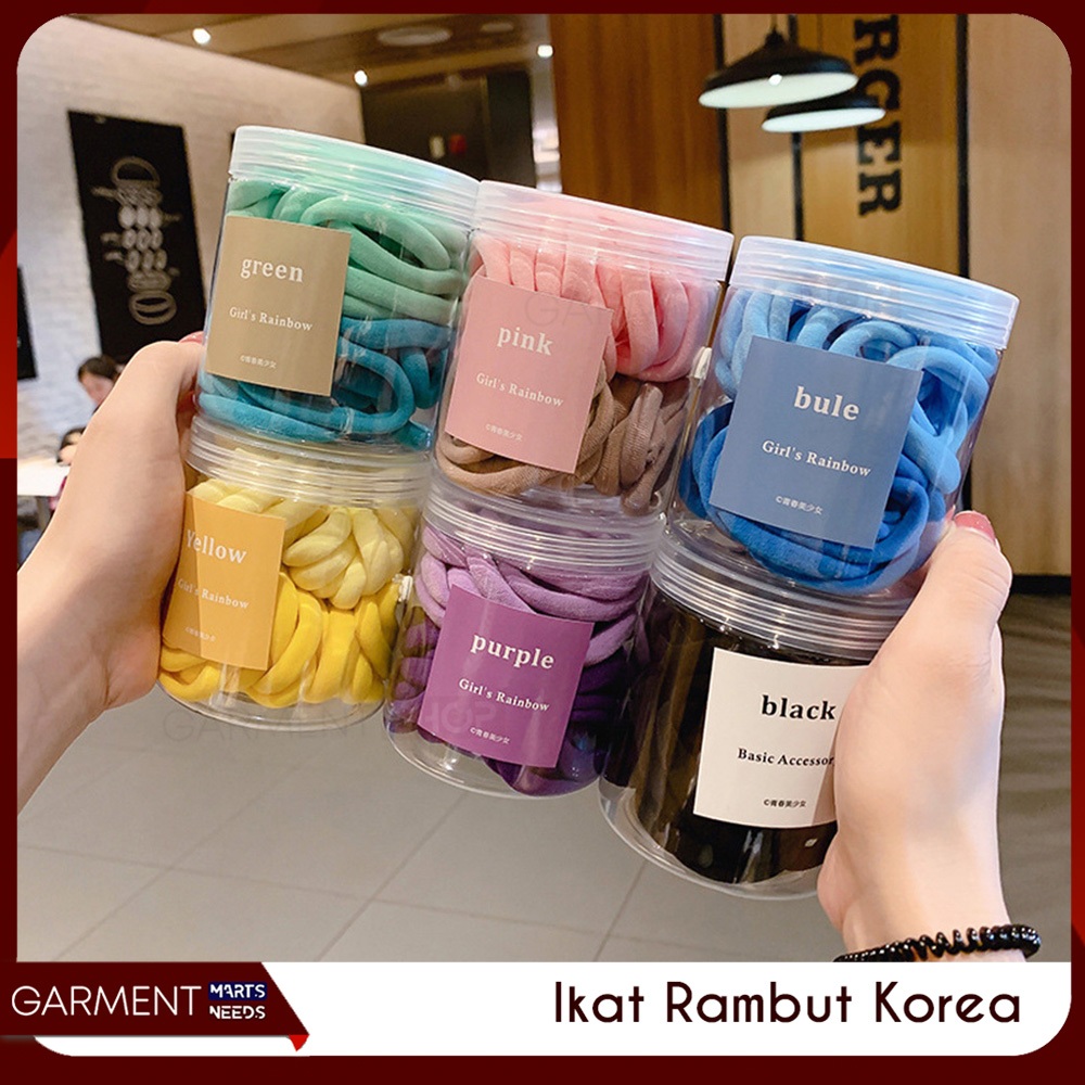 Jual Set Kuncir Rambut Wanita Free Box Fashion Daily Aksesoris Warna ...