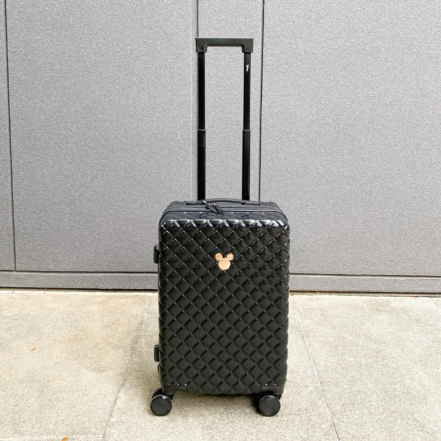 Jual Mesuca Disney Mickey Quilted Suitcase 20" - Black | Shopee Indonesia