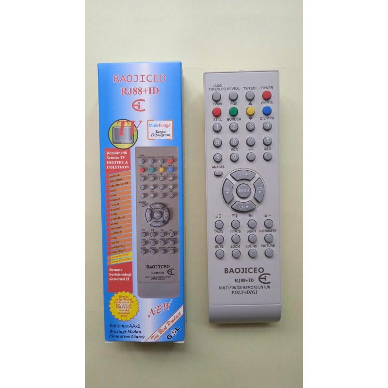 Jual remot untuk TV TABUNG/LCD POLYTRON/DIGITEC analog.langsung ...