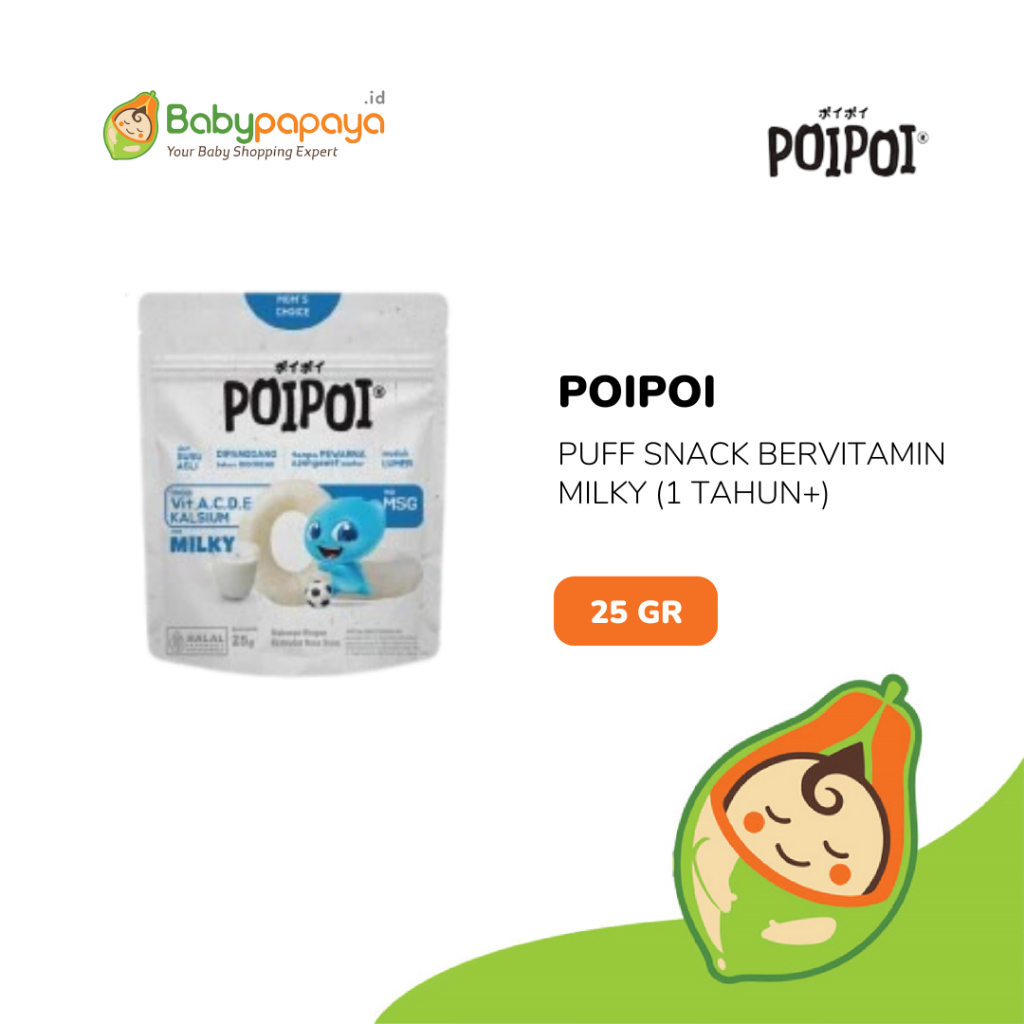 Jual POIPOI Puff Snack Milky 25g (1 tahun+) | Shopee Indonesia