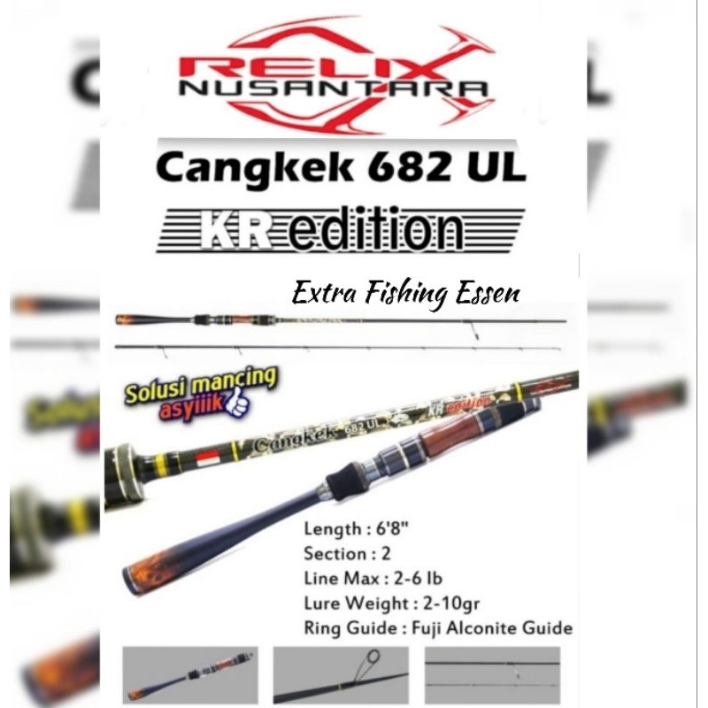 Jual Joran Relix Cangkek KR Edition 682 UL Terbaru || Gratis Packing Paralon | Shopee Indonesia