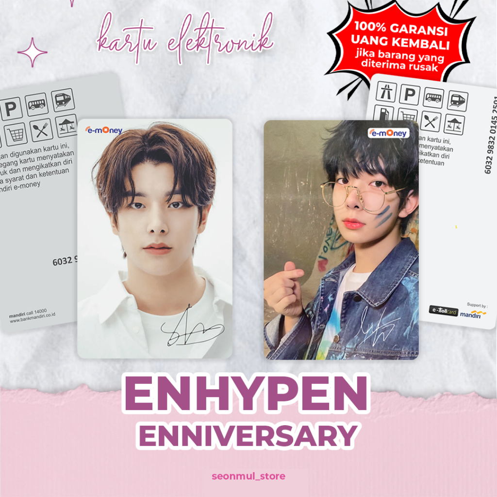 Jual EMONEY ENHYPEN ANNIVERSARY 2021 BRIZZI FLAZZ TAPCASH / ENNYVERSARY ...