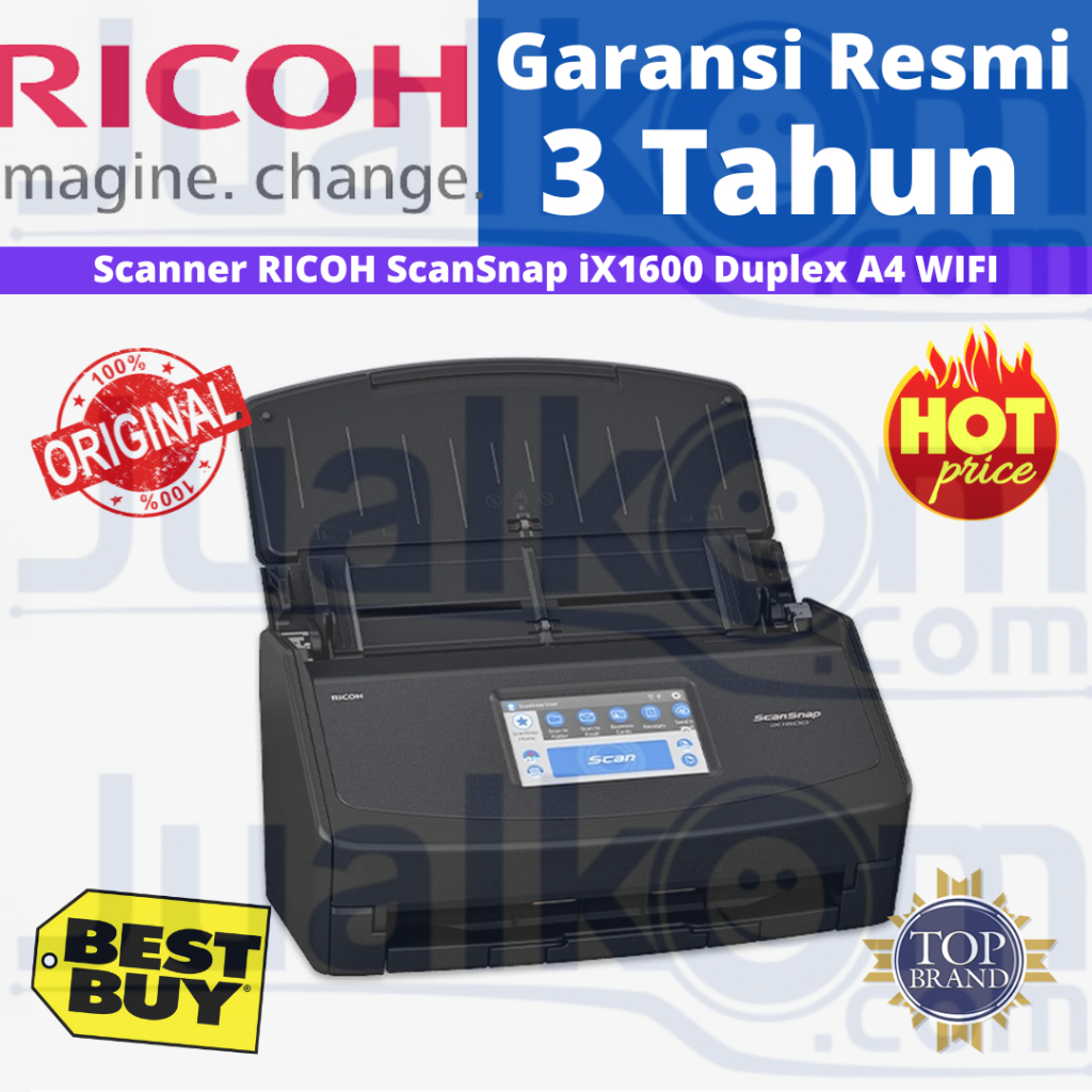 Jual Ricoh ScanSnap iX1600 Scanner Scan Snap IX 1600 | Shopee Indonesia