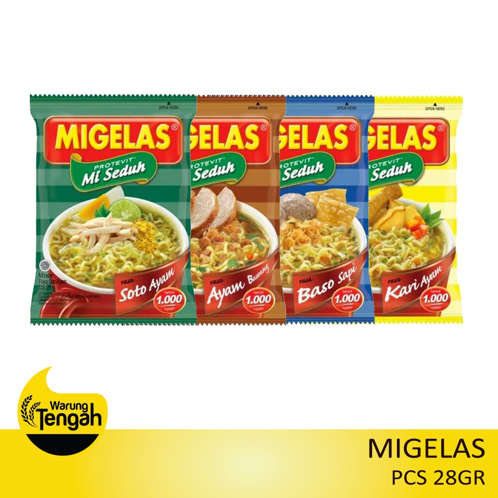 Jual [PCS] Migelas Rasa Kari Ayam / Ayam Bawang / Soto Ayam / Baso Sapi ...