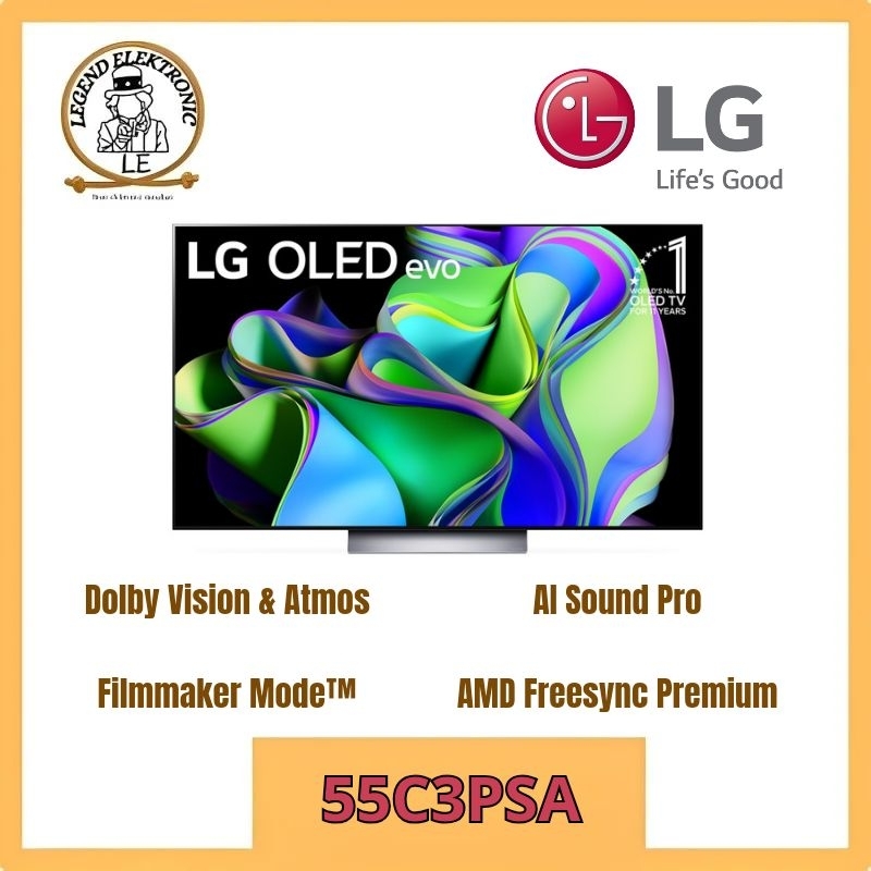 Jual LG 55C3PSA SMART TV 55 INCH OLED TV 4K UHD LG OLED EVO 55C3PSA / 55C3PSA | Shopee Indonesia