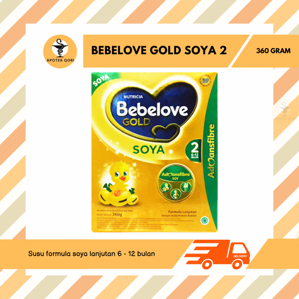 Jual BEBELOVE GOLD SOYA 2 6 - 12 BULAN 360 G/FORMULA SOYA/ALERGI SUSU SAPI | Shopee Indonesia