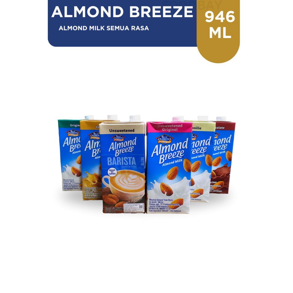 Jual Almond Breeze Blue Diamond Almond Milk Susu Almond Semua Rasa 946 ml | Shopee Indonesia