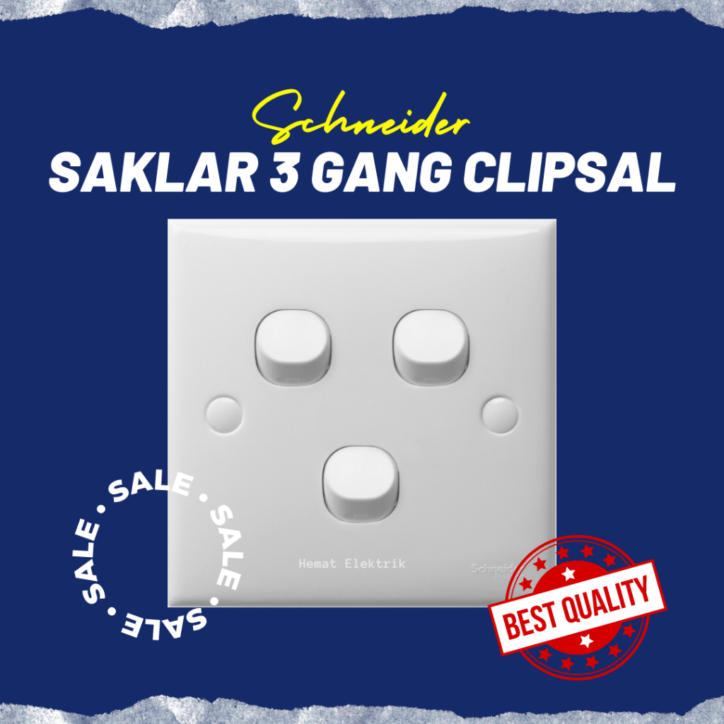Jual Schneider Saklar Triple Clipsal 3 Gang Mata Classic Sakelar 3G 1 ...