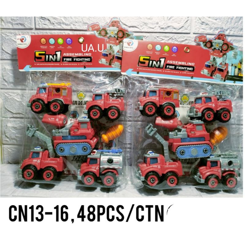 Jual GOLDEN TOYS MAINAN DIY 5IN1 TRUK TRUCK. Do It Yourself MOBIL JADI ...