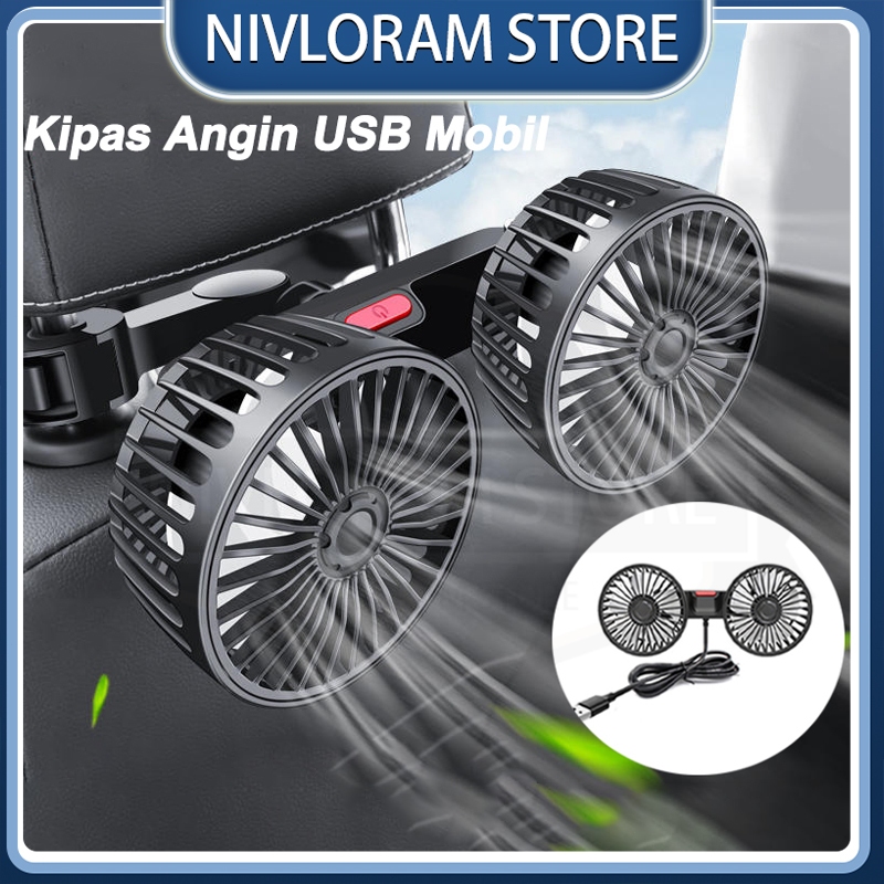 Jual Kipas Angin Mobil Kipas Angin Mobil 2 Kepala 360 Derajat Kipas ...