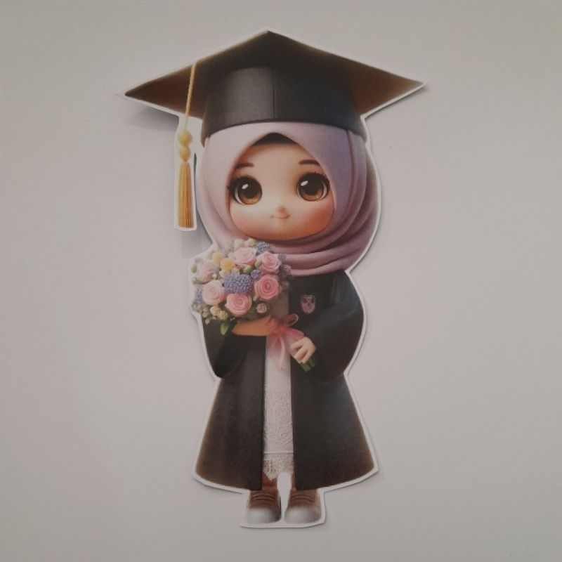 Jual Topper wisuda graduation topper buket topper kartun wisuda ...